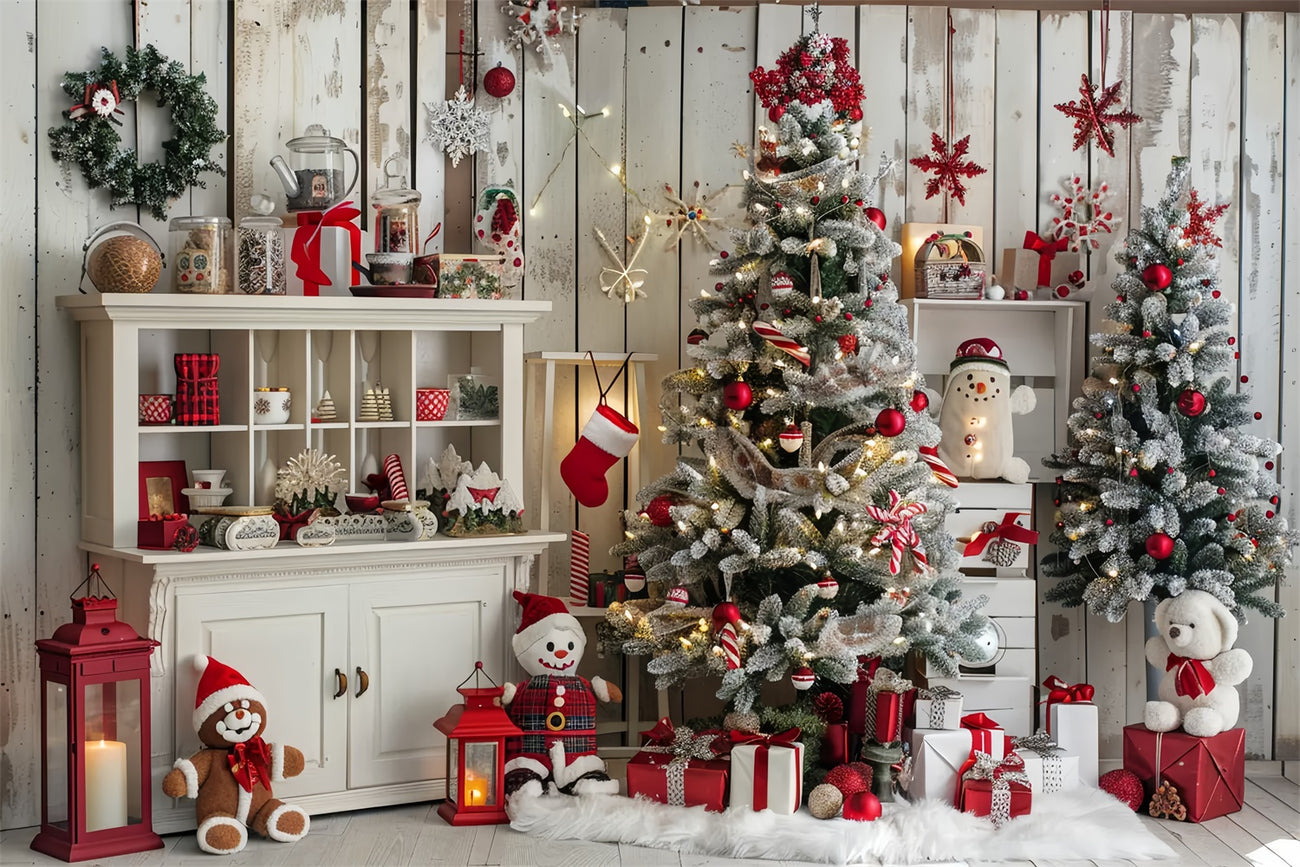 Toile de fond de Décorations Chaleureuses de Noël BRP8-23